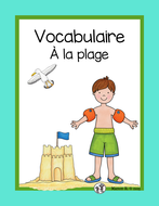 Vocabulaire à la plage (On the Beach Vocabulary) | Teaching Resources