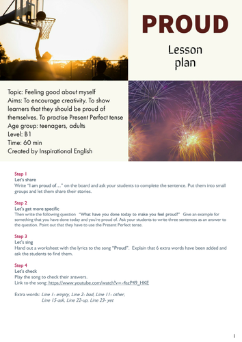 Proud | Teaching Resources