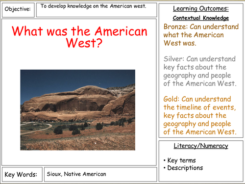 American West Introduction. | Teaching Resources