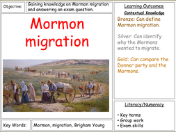 American West - Mormon Migration. | Teaching Resources