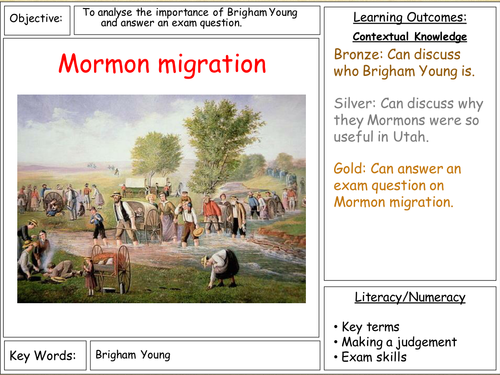 American West - Mormon migration. | Teaching Resources