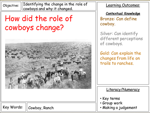 American West - Cowboys. | Teaching Resources