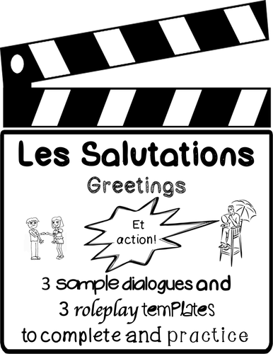 Les salutations - French greetings dialogues & role-plays | Teaching ...