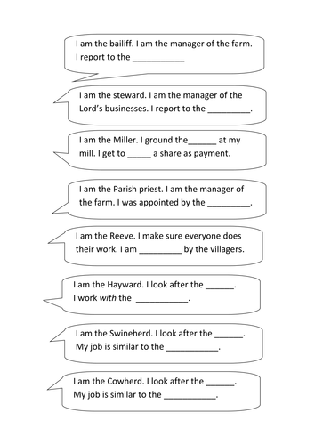 People of the Medieval Manor | Teaching Resources