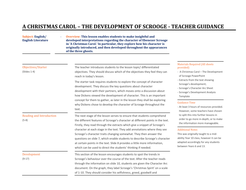 A Christmas Carol: The Development of Scrooge! | Teaching Resources
