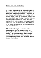 Complete two lessons Anne Frank Non-Fiction Diary Writing lessons ...