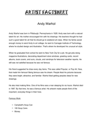 Example Artists/Artwork/Art Fact sheets/worksheets KS2 ART Resources ...