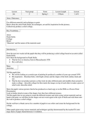 KS1 ART Lesson planning | Teaching Resources