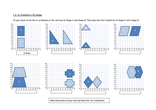 Year 5 Geometry - Reflection, Rotation, Translation and Co-Ordinates ...