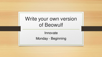 Beowulf English Week KS2 | Teaching Resources