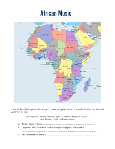 African Music | Teaching Resources