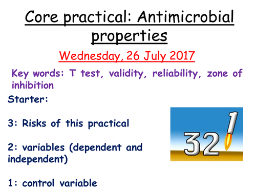 Antimicrobial properties of plants core practical- SNAB A level Biology ...