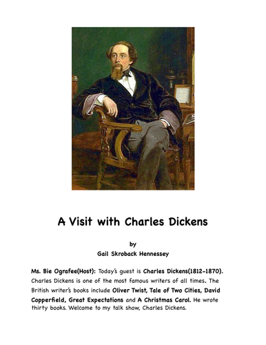 Charles Dickens: A Reader's Theater Script | Teaching Resources