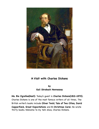Charles Dickens: A Reader's Theater Script | Teaching Resources