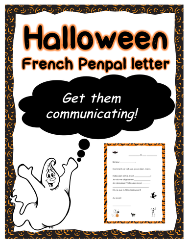 Halloween - French Pen Pal Letter | Teaching Resources