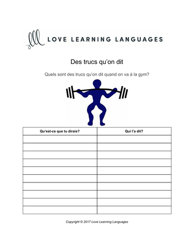GCSE FRENCH: 100 French worksheets for group speaking activities - 100 ...