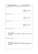 GCSE Maths - Standard Form Division - 30 Questions and Worked Answers ...