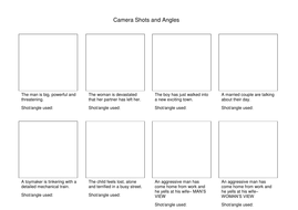 Camera angles - sketching to understand | Teaching Resources