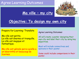 KS3 French Cover Lesson Design your own City | Teaching Resources