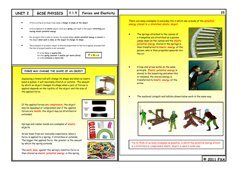 NEW AQA 2016 1-9 GCSE Physics (Forces Chapter): L13 Forces and Energy ...