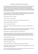 Symbolism in The Old Man at the Bridge by Ernest Hemingway | Teaching ...