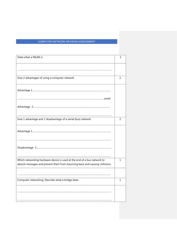 Computing revision - Computer Networking | Teaching Resources