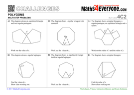 Angles in Polygons (Challenges – Part 2) | Teaching Resources