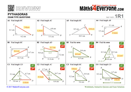 GCSE Revision (Pythagoras) | Teaching Resources