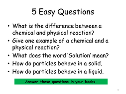 Dissolving KS3 | Teaching Resources