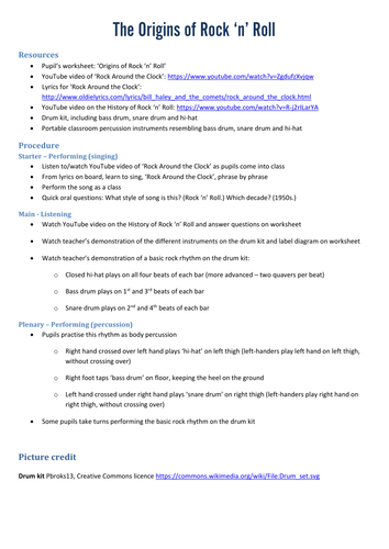 The Origins of Rock 'n' Roll | Teaching Resources