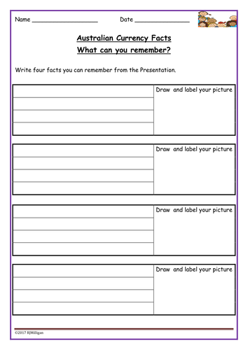 Australian Coins: Money Presentation, Non Fiction Reading Comprehension ...