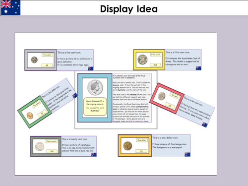 Australian Coins: Money Presentation, Non Fiction Reading Comprehension ...