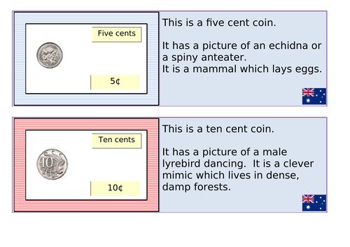 Australian Coins: Money Presentation, Non Fiction Reading Comprehension ...
