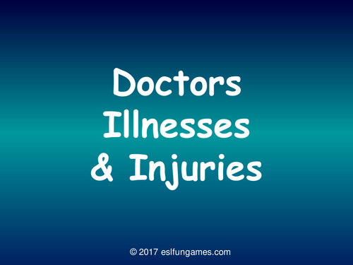 Doctors-Illnesses Injuries PowerPoint Slideshow | Teaching Resources