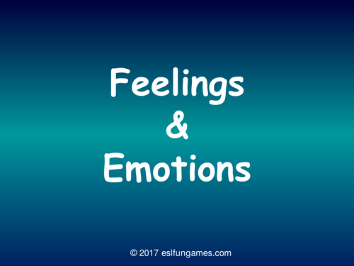 Feelings-Emotions PowerPoint Slideshow | Teaching Resources