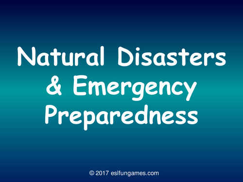 Natural Disasters-Emergency Preparedness PowerPoint Slideshow ...