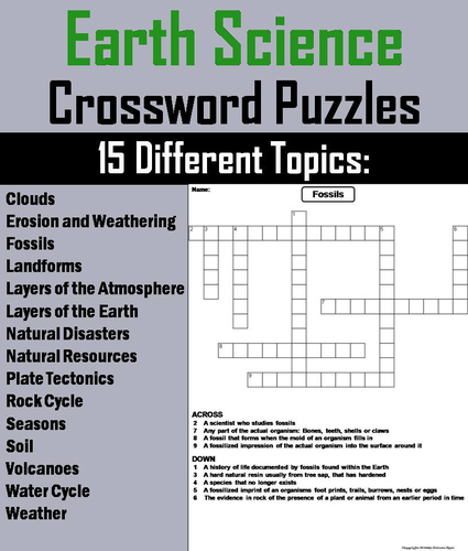Ultimate Science Crossword Puzzle Bundle | Teaching Resources