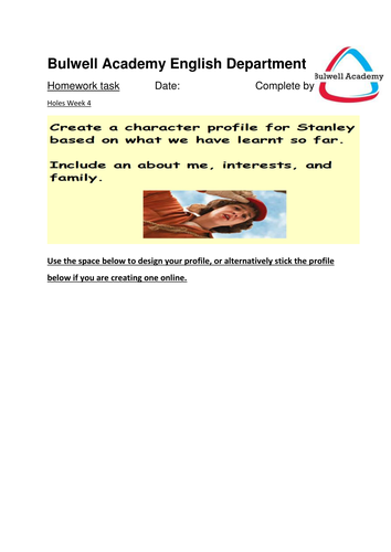 Holes by Louis Sachar homework sheet bundle | Teaching Resources