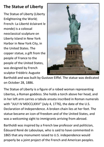 The Statue of Liberty Bundle | Teaching Resources