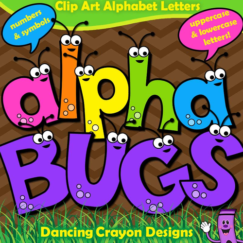 Clip Art Alphabet Letters | Clipart Bugs ABCs and numbers | Teaching ...