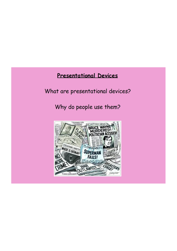 Presentational devices writing to inform PEEL building lesson Justin ...