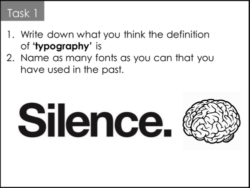 Typography | Teaching Resources