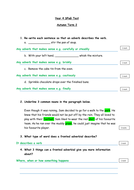 Year 4 SPaG Test - one for every half term. | Teaching Resources