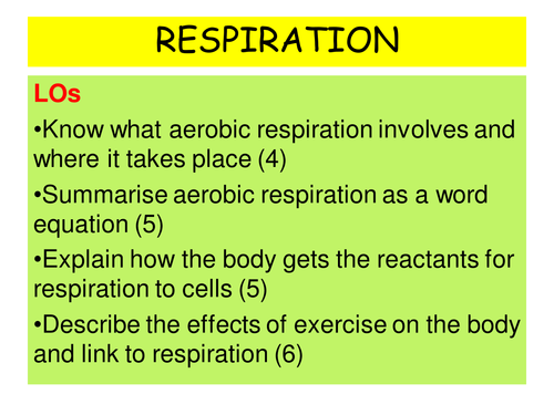 Respiration KS3 | Teaching Resources