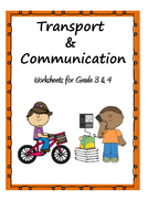 Transport and Communication- Worksheets for Grade 3 & 4 | Teaching ...