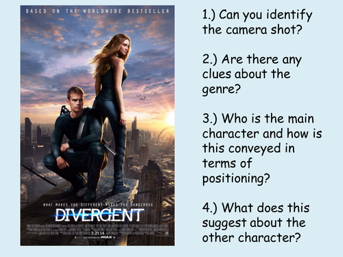 Eduqas 9-1 GCSE Media Studies Camera shots & angles | Teaching Resources