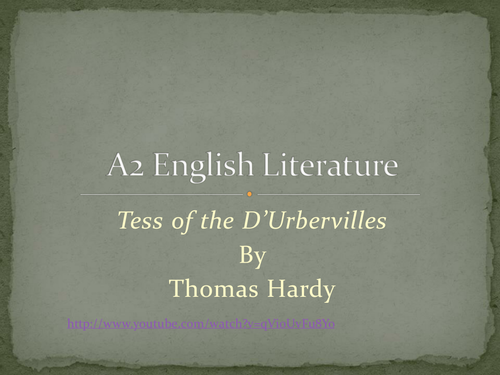Tess of the D'Urbervilles - The Ache of Modernism | Teaching Resources