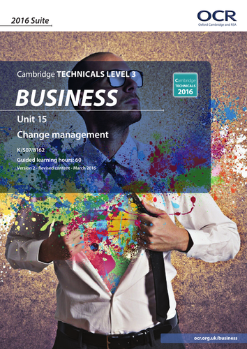 Cambridge Technicals - Business Studies Level 3 - 2016 Spec -Unit 15 ...