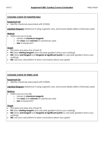 Btec Nqf L3 Applied Science Unit 2 Assignment B Help Sheets Teaching Resources