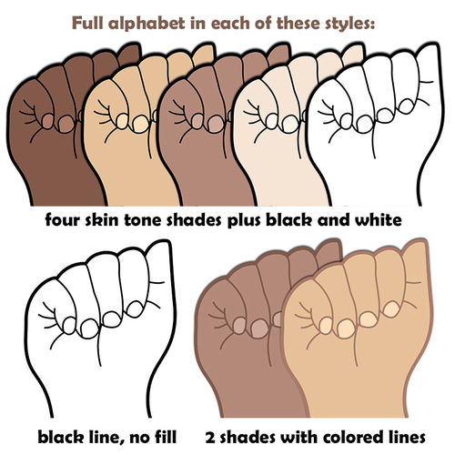 Clip Art American Sign Language | ASL Clipart | Teaching Resources